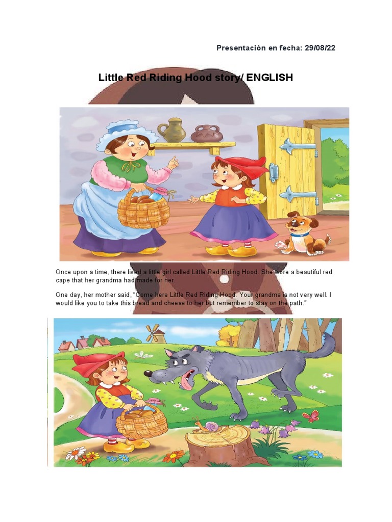 Traduccción Final Del Cuento Caperucita Roja | PDF | Little Red Riding Hood