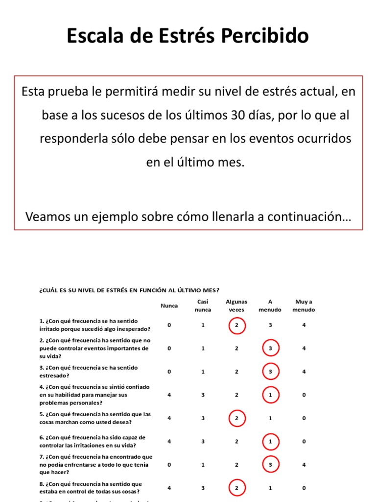 5.2. Escala de Estres Percibido | PDF