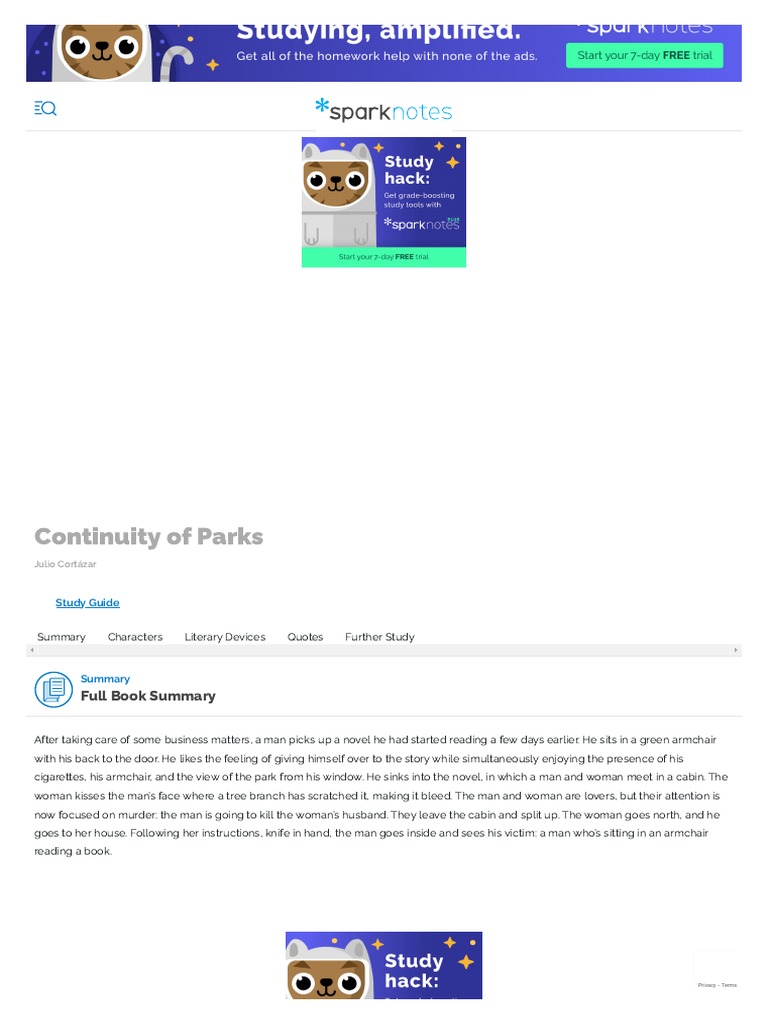 Continuity of Parks - Full Book Summary | PDF | Privacy