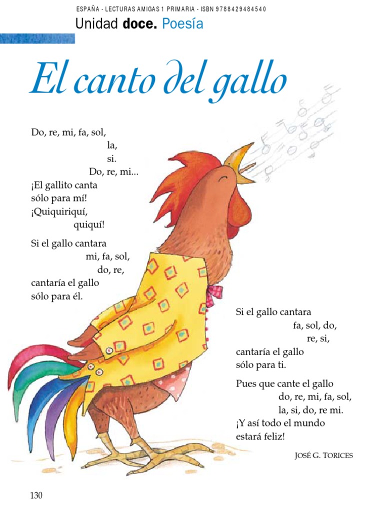 El Canto Del Gallo: Poesía | PDF