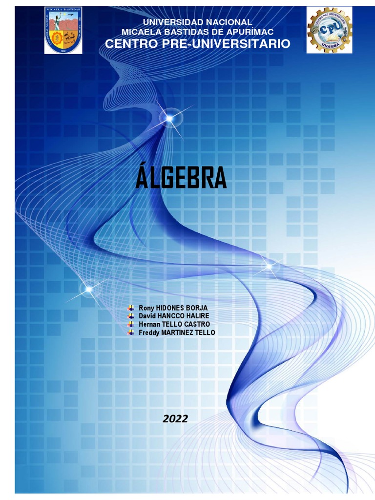 ÁLGEBRA | PDF | Matemática Elemental | Matemáticas