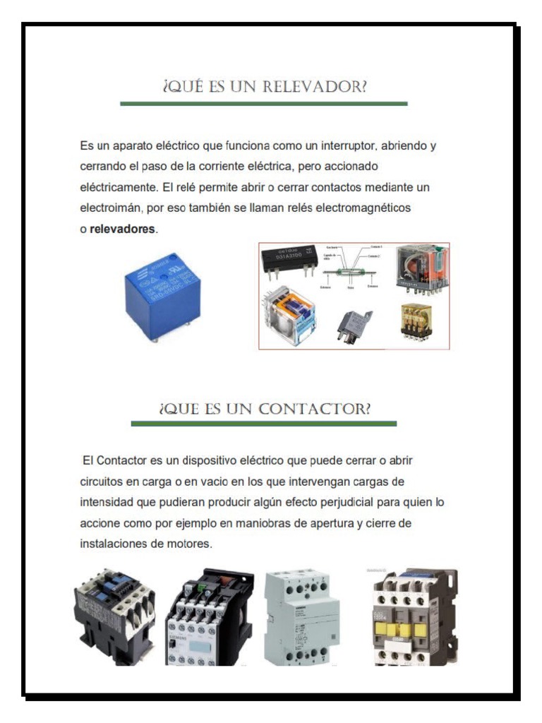relevador-y-contactor | PDF