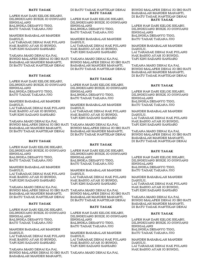 Batu Tagak | PDF