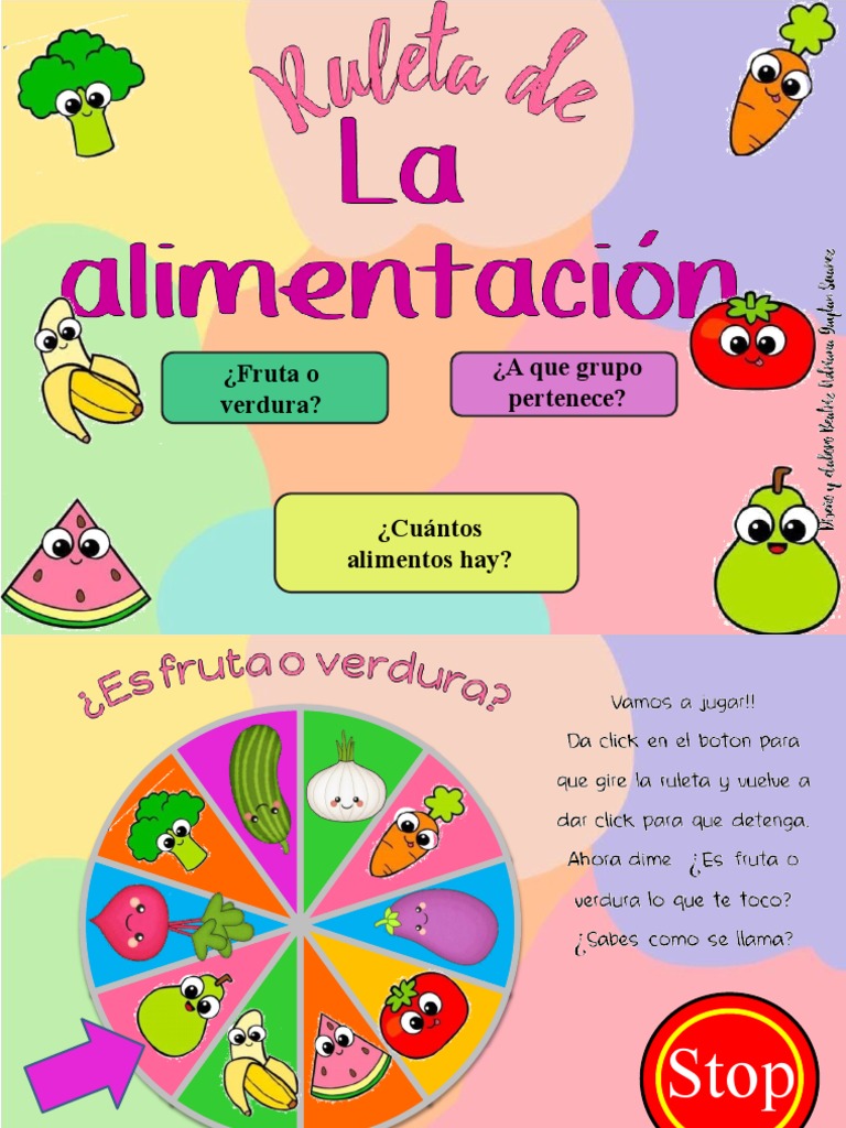 Ruleta de Alimentos para Niños | PDF