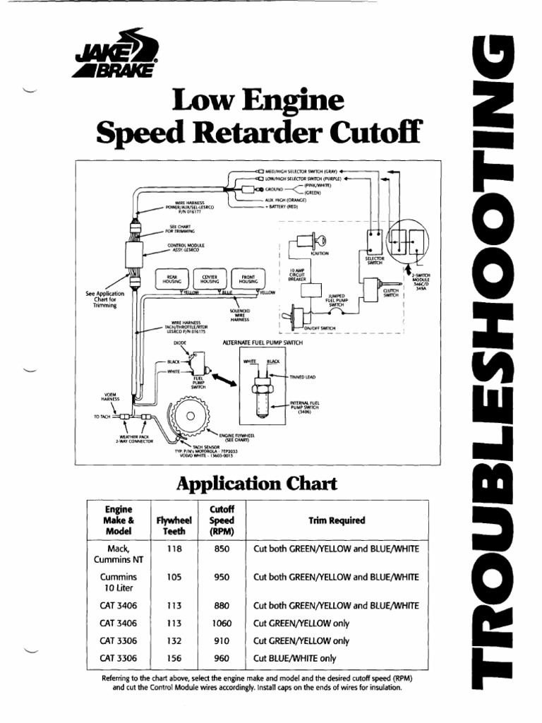 021649.pdf Low Engine Speed Retarder Cutoff - Troubleshooting Guide | PDF