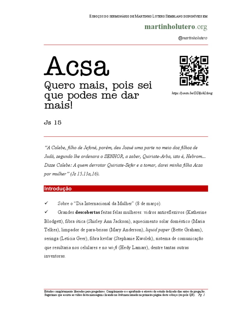 Martinholutero Acsa | PDF