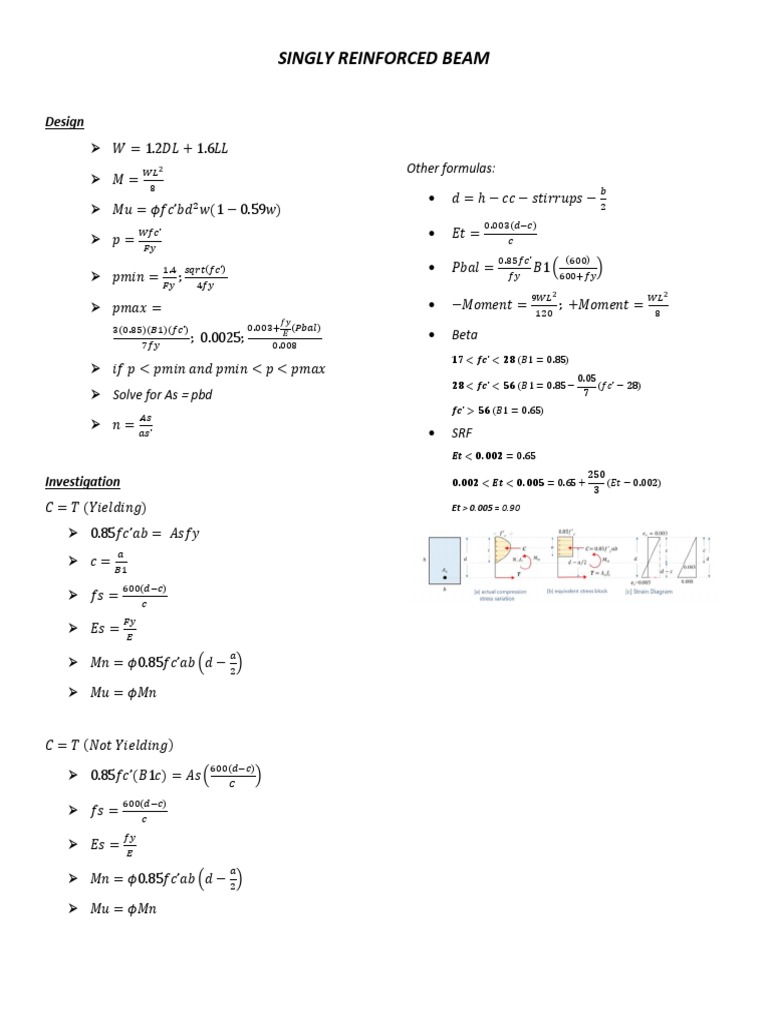SRB Formulas | PDF