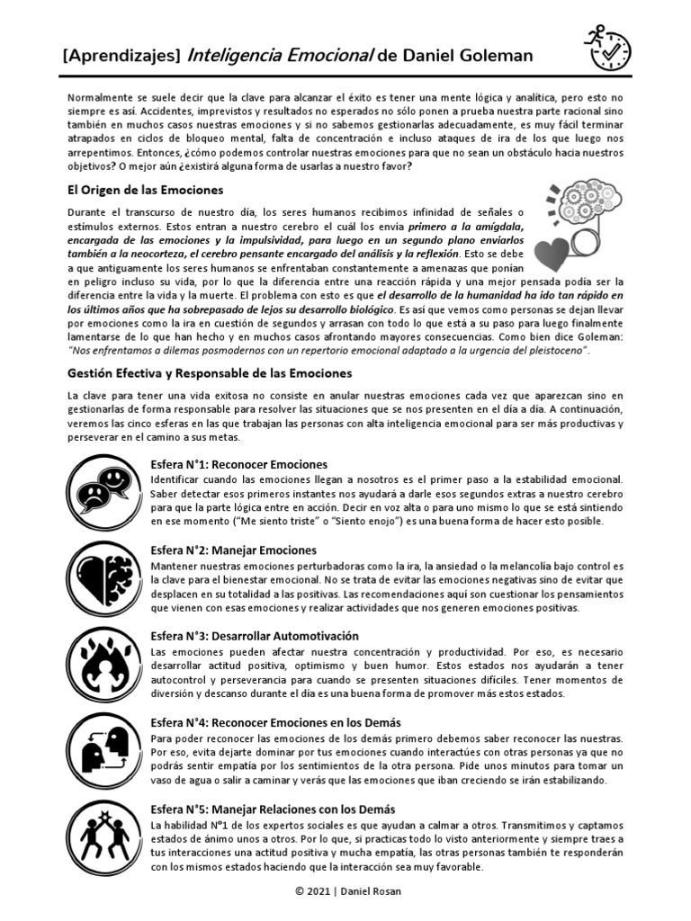 Inteligencia Emocional | PDF | Las emociones | Inteligencia emocional