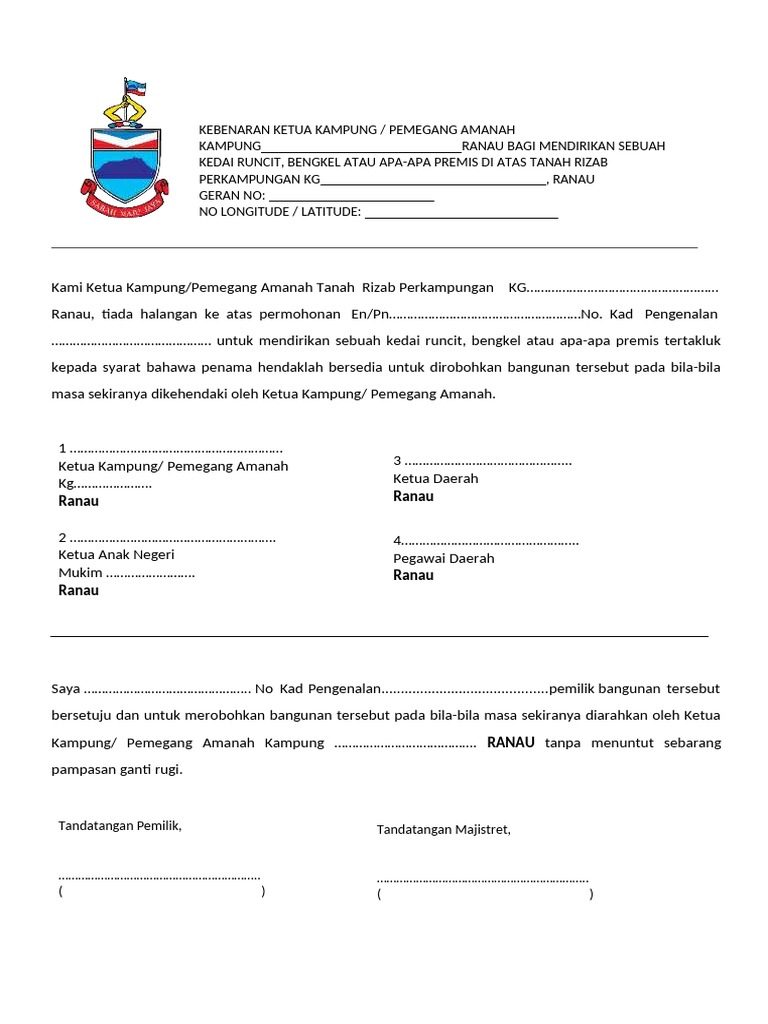 Borang Ulasan Unit Perlesenan 2022-1-3 | PDF