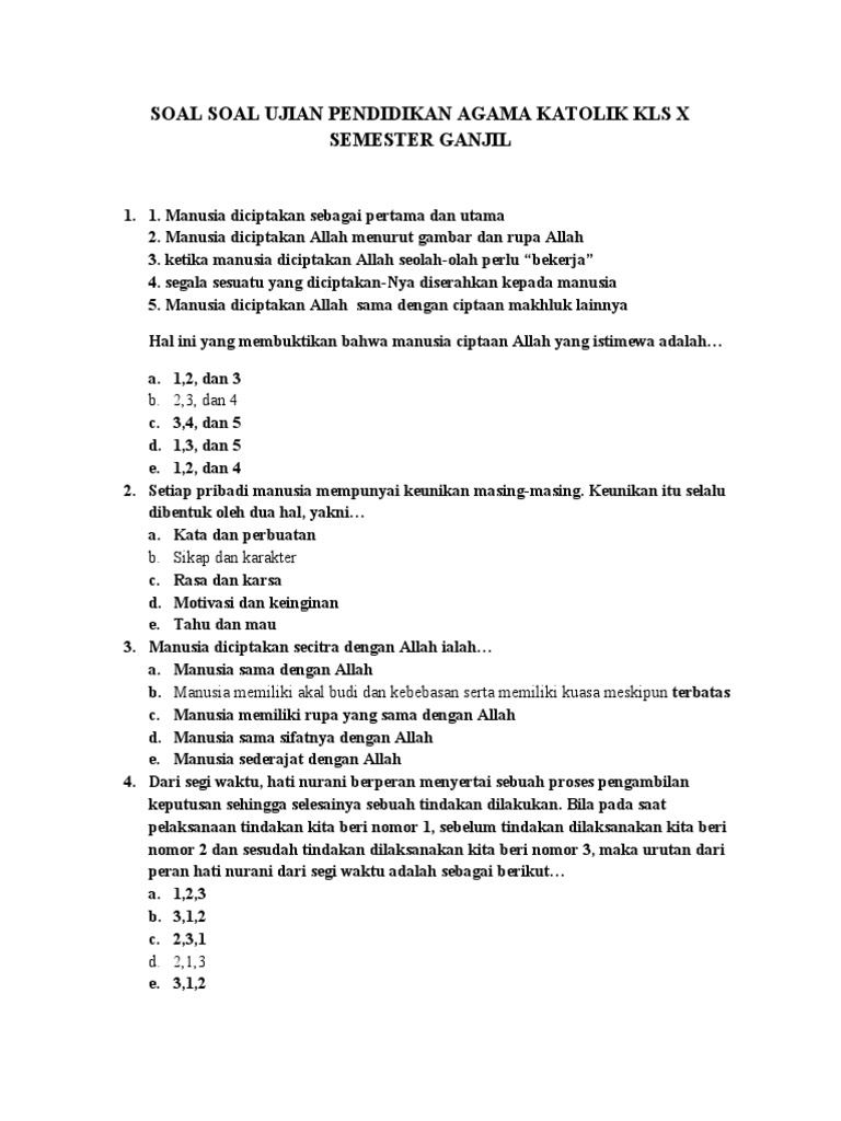 Soal UAS Ganjil Kls X TA 2022-2023 | PDF