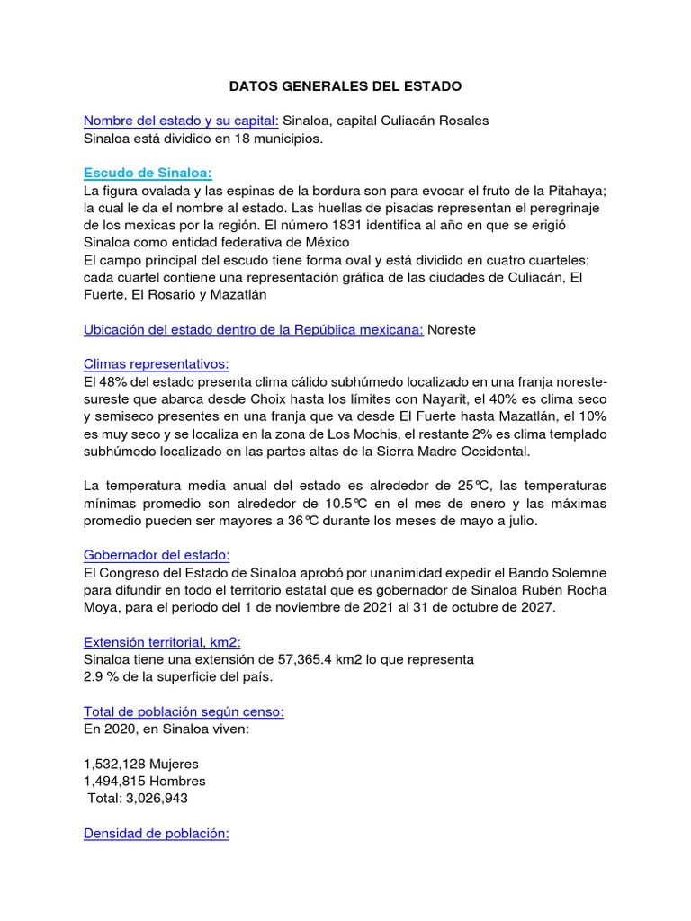 Sinaloa | PDF