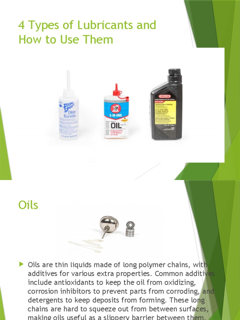 Types of Lubricants Explained | PDF | Lubricant | Materials