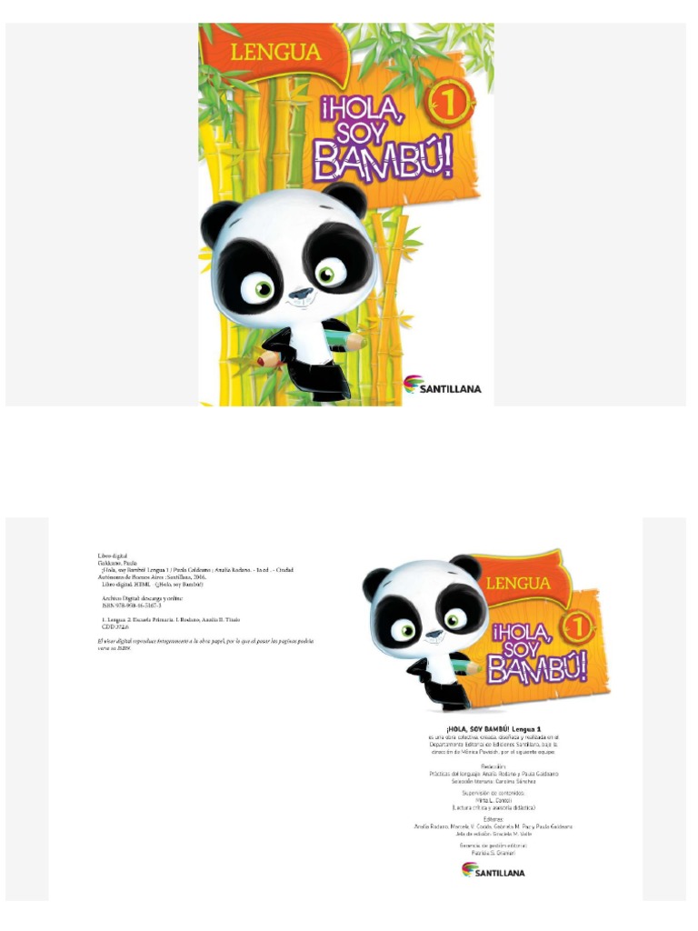 Soy Bambu 1 Practica Lenguaje | PDF