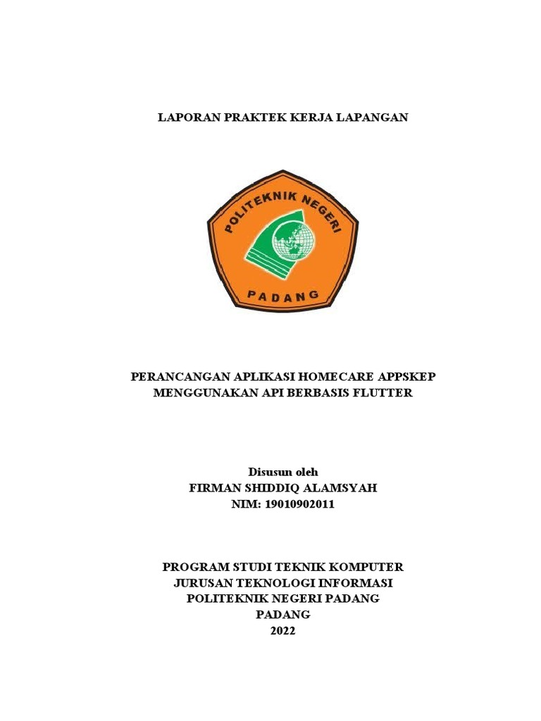 Template Laporan PKL | PDF