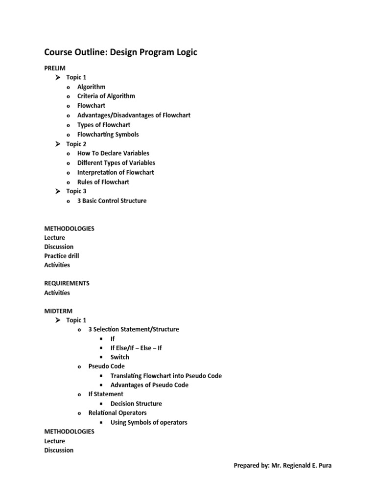 Design Program Logic | PDF Design Program Logic | PDF