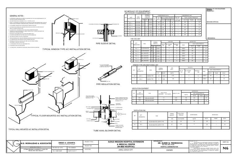 Iloilo City Mechanical Engineering Plans | PDF | Duct (Flow) | Air ...