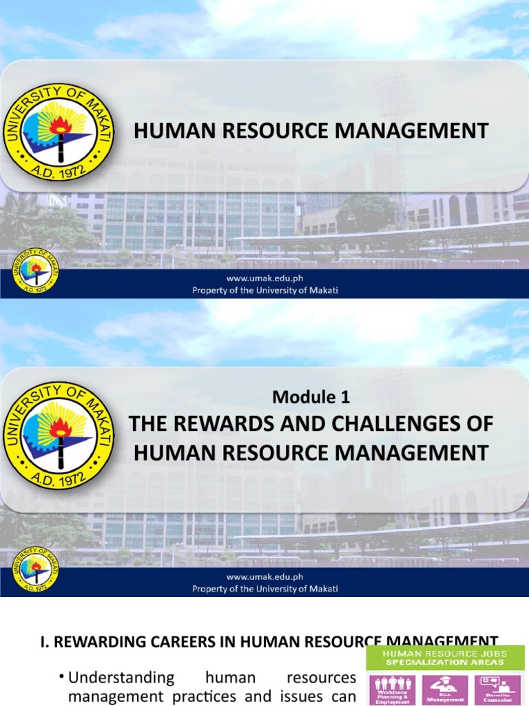 HRM Module 1 Edited | PDF | Human Resource Management | Human Resources