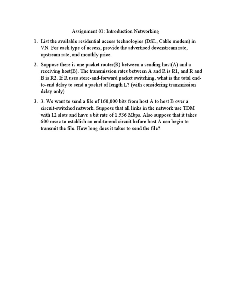 Assignment 01 | PDF