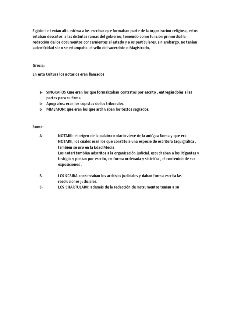 Historia y Principios del Derecho Notarial | PDF | Principios éticos ...