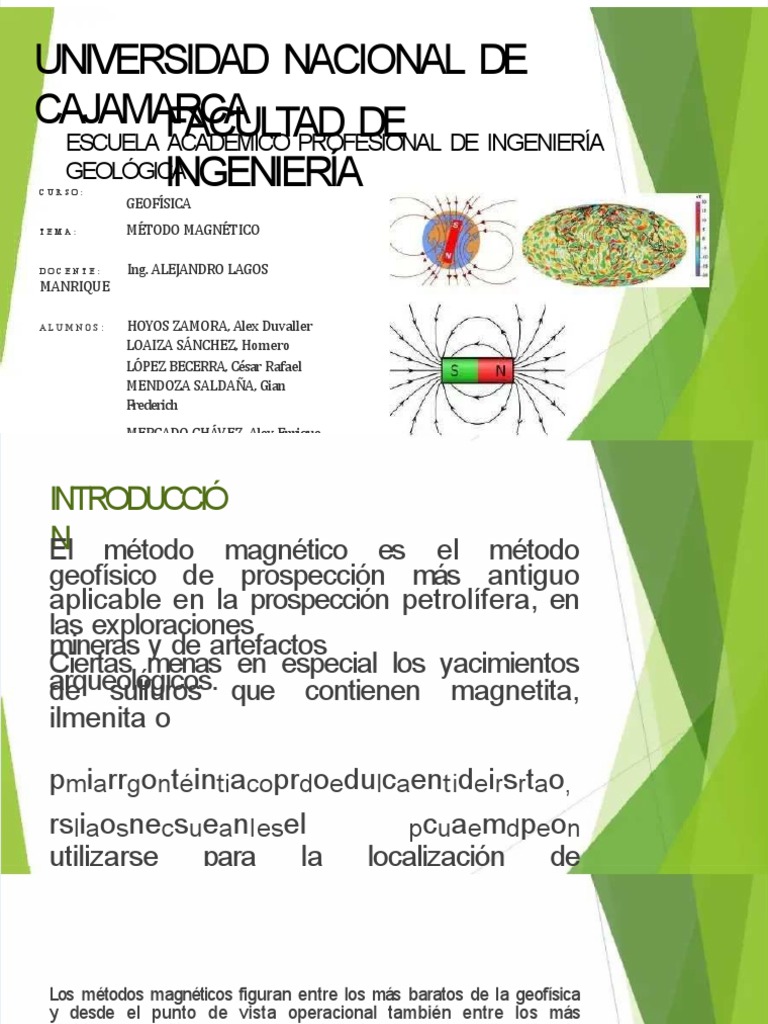 PDF Metodo Magnetico | PDF | Campo magnético de la tierra | Campo magnético
