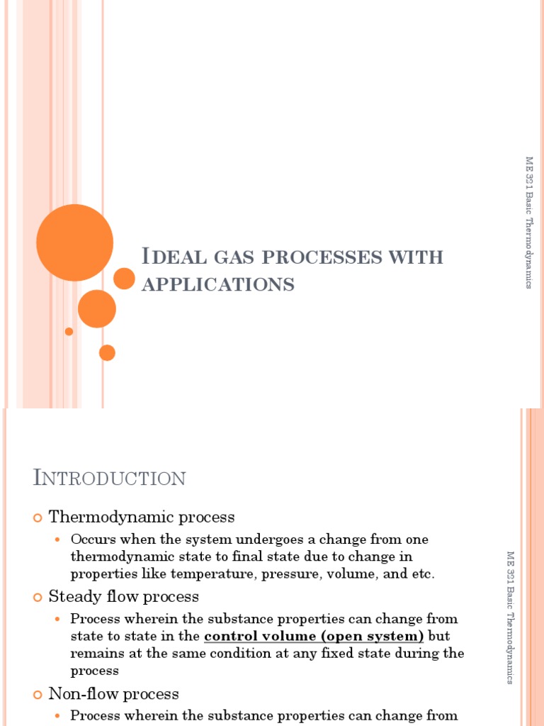 4 Processes On Ideal Gases | PDF | Heat | Thermodynamics