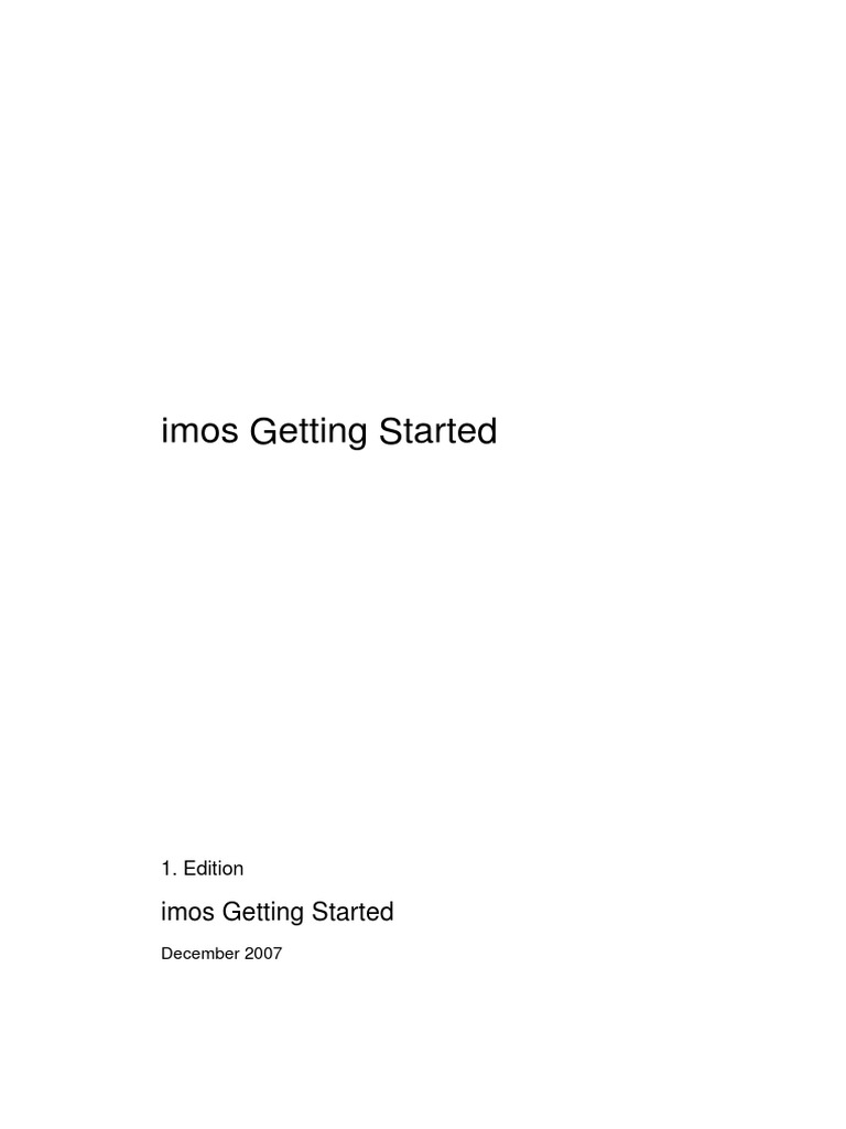 Getting Started Imos | PDF | Door | Auto Cad