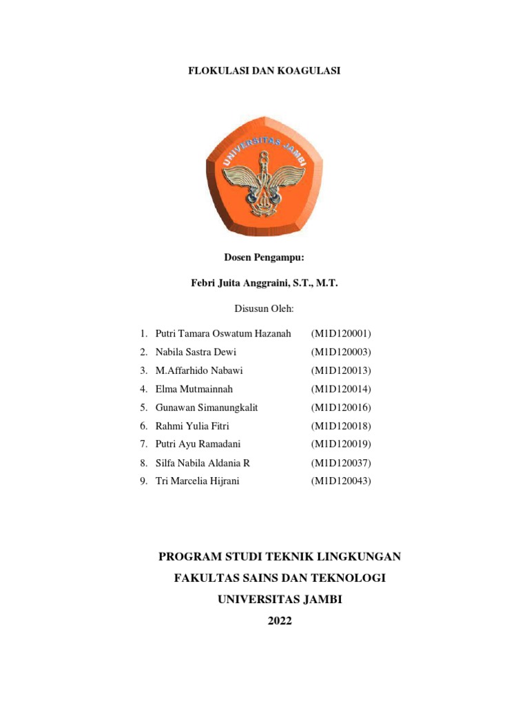 Proses Koagulasi dan Flokulasi dalam Pengolahan Air Gambut | PDF