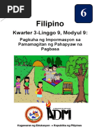 Filipino6 - Q4 - W4 - Paghahambing NG Ibat Ibang Uri NG Pelikula - FINAL | PDF