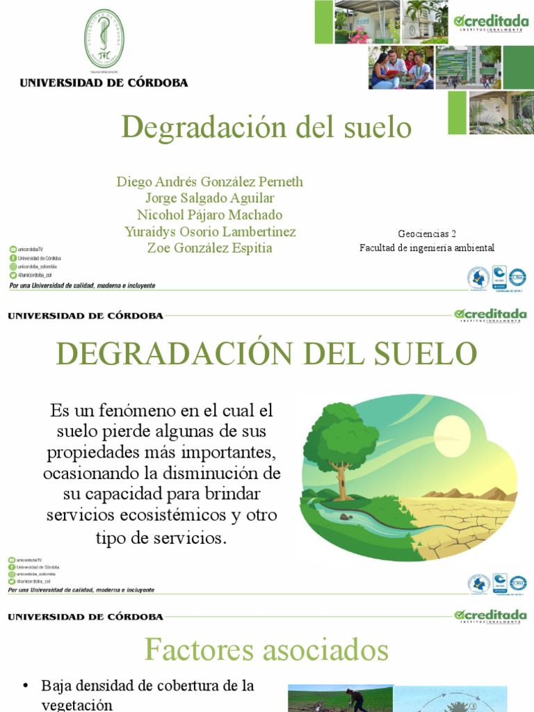 Degradación Del Suelo | PDF | Degradación ambiental | Suelo