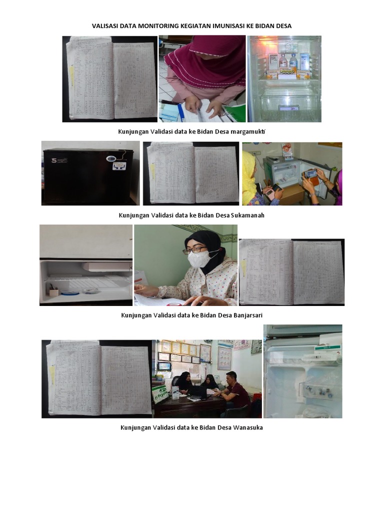 Valisasi Data Monitoring Kegiatan Imunisasi Ke Bidan Desa | PDF