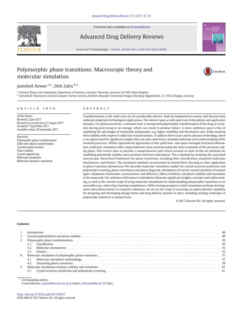 Polymorphic Phase Transitions | PDF | Gibbs Free Energy | Temperature