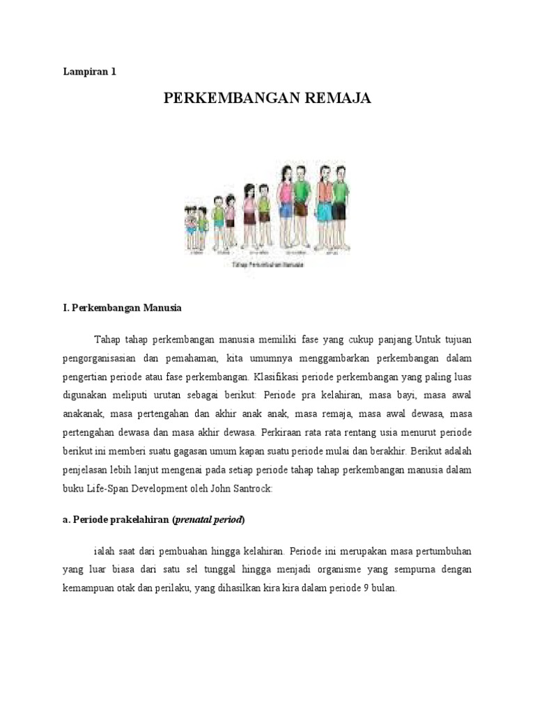 Ciri Fisik Pubertas Remaja Laki-laki | PDF