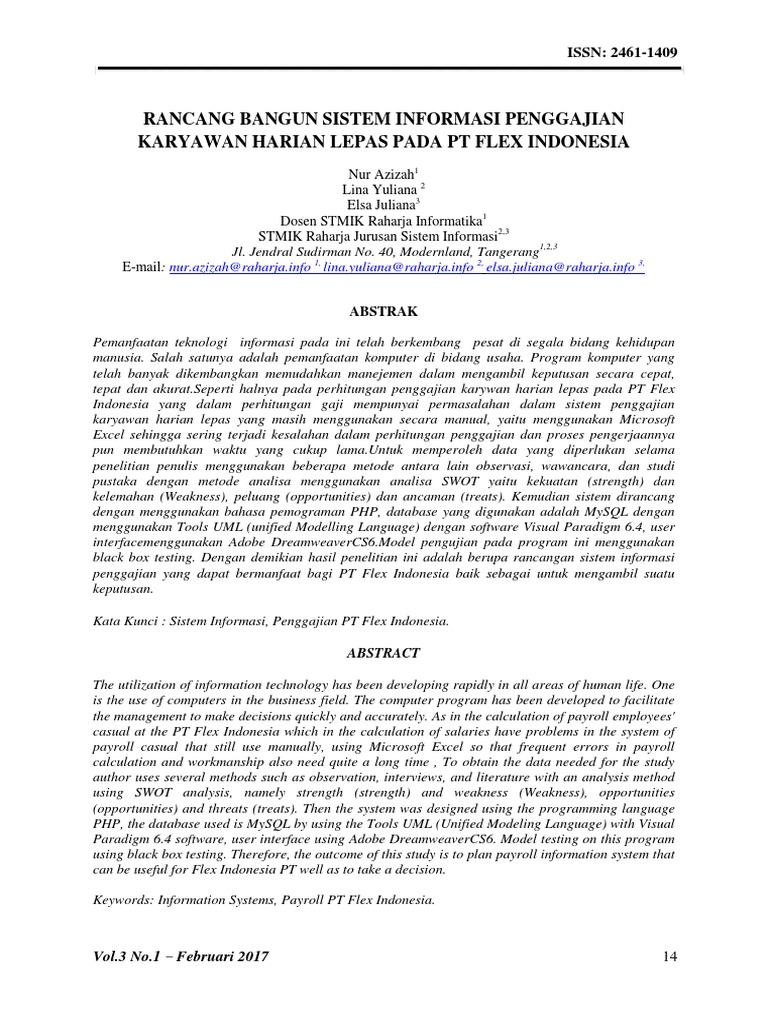 Rancang Bangun Sistem Informasi Penggaji 958c727d | PDF