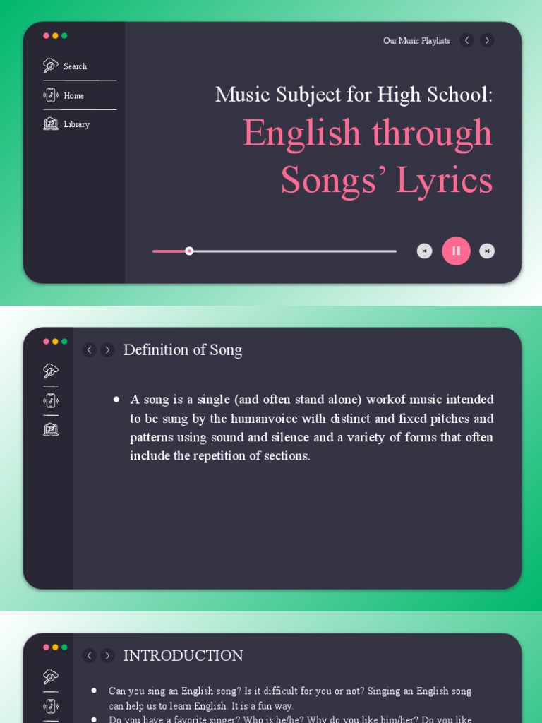 12th Grade SONGS | PDF | English Language | Songs