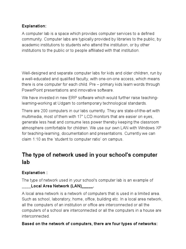 Lab Report | Download Free PDF | Classroom | Schools