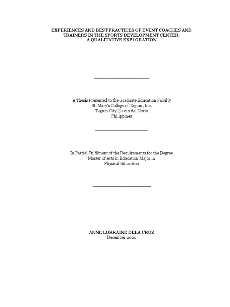 Outline Defense | PDF | Qualitative Research | Methodology