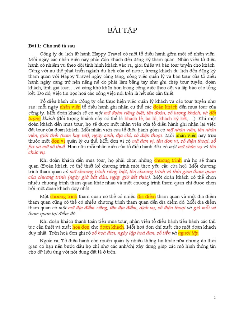 Baitap 1,2,3 Dapan | PDF