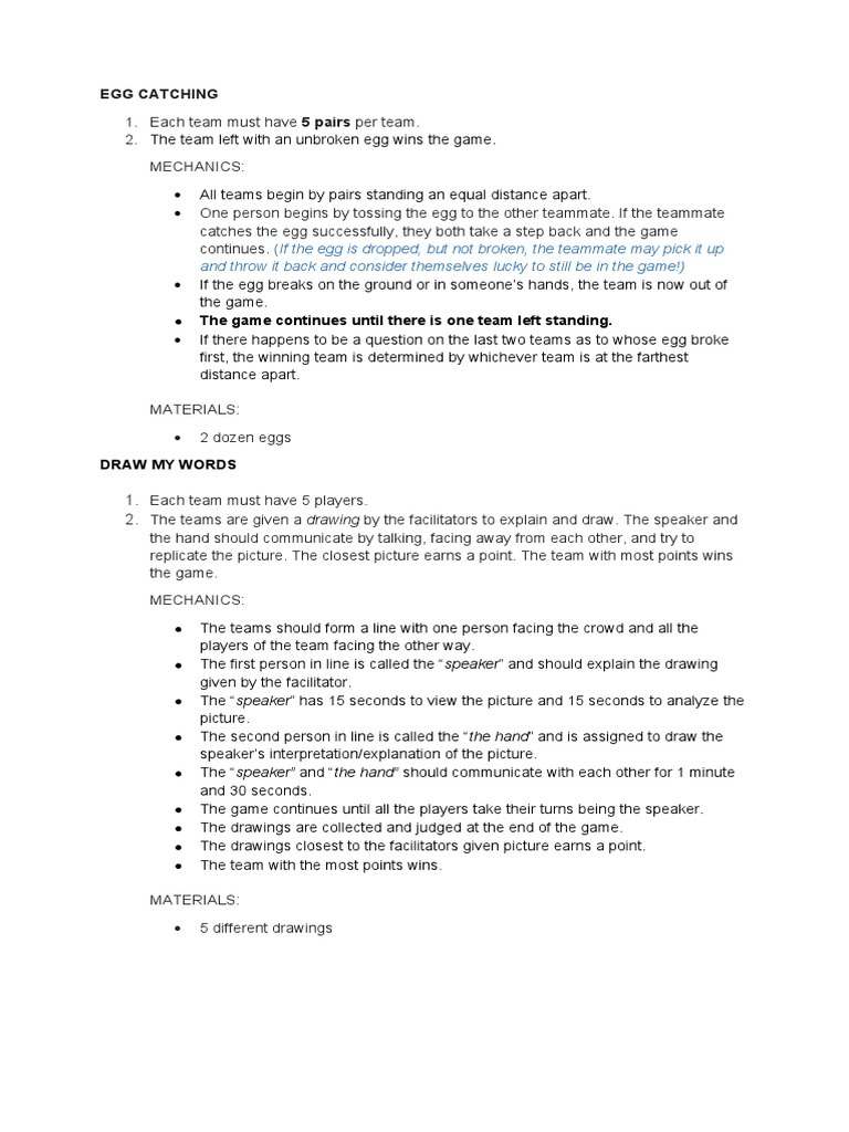 Parlor Game Mechanics | PDF