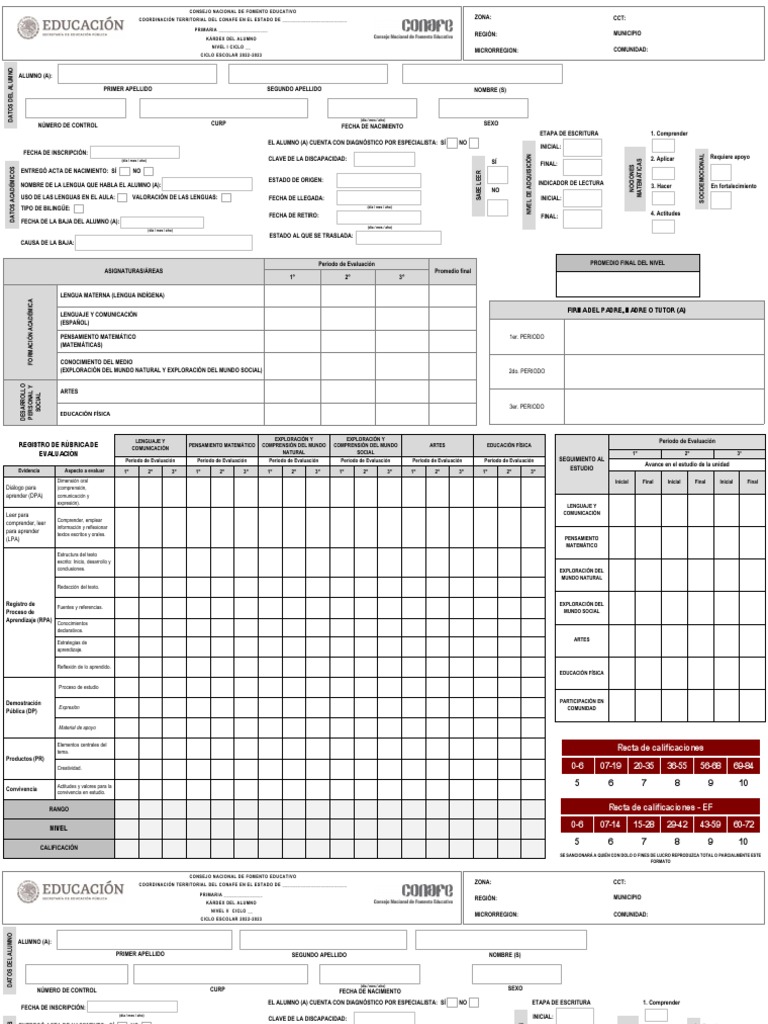 Kárdex Primaria 22-23 | PDF | Evaluación | Aprendizaje