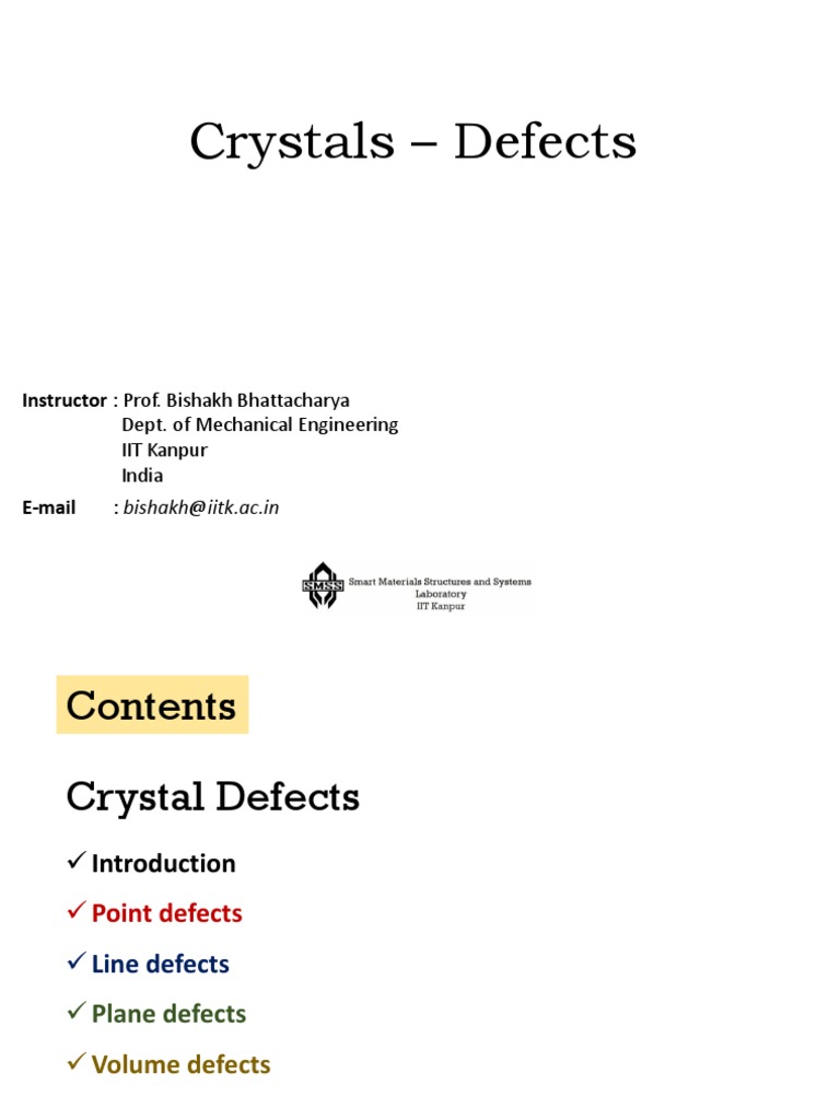 Me222a - Role of Crystals (Crystal Defect) | PDF | Dislocation | Crystallite