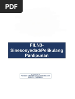 Sinesosyedad/pelikulang Panlipunan (Sinesos) - Mga Dulog Sa Pagsusuri NG Pelikulang Panlipunan | PDF