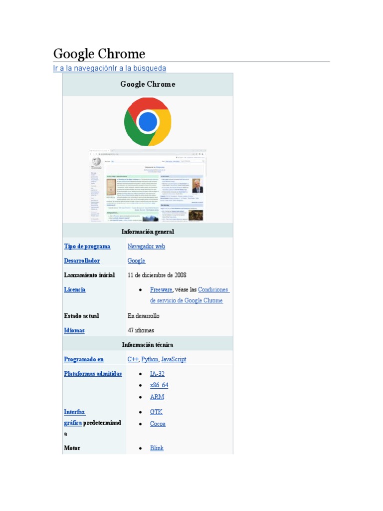 Google Chrome | Descargar gratis PDF | Ingeniería de software ...