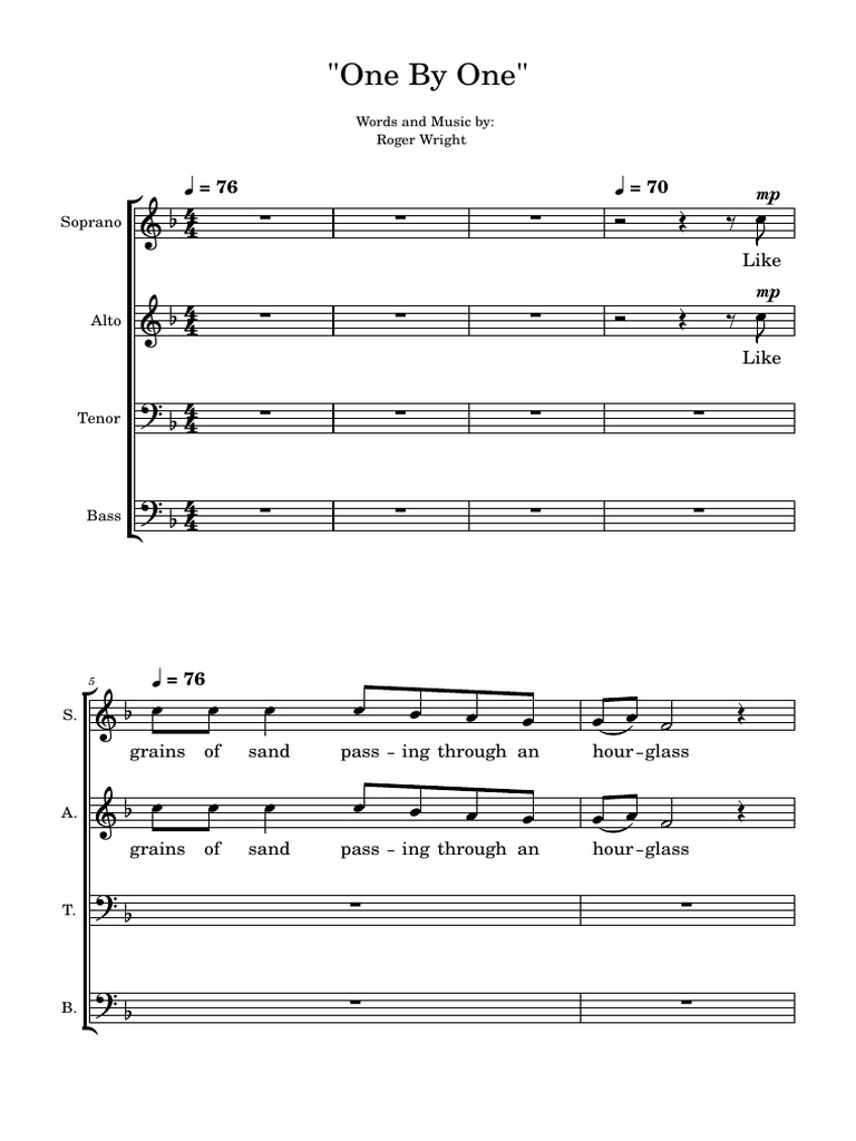 One by One | PDF | Human Throat | Music Theory