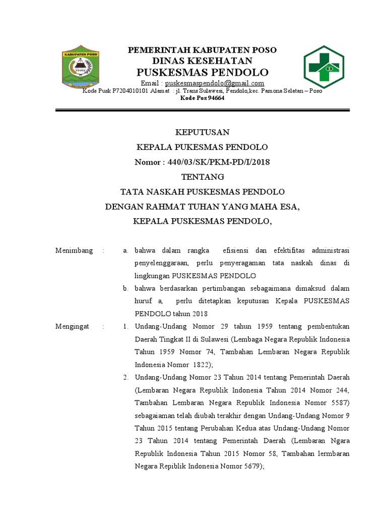 Tata Naskah Akred PKM Pendolo | PDF
