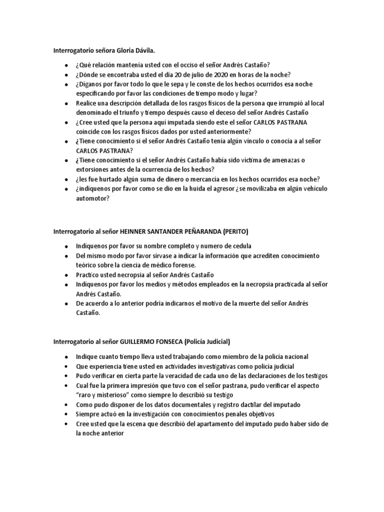 Parte Practica | PDF | Testigo