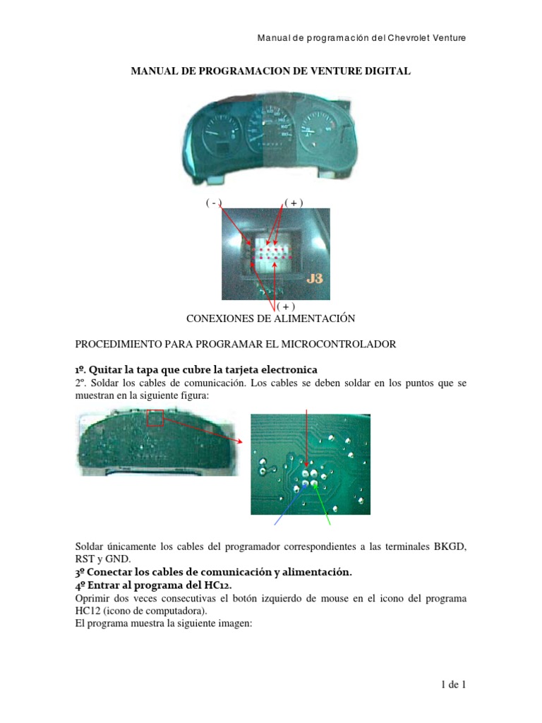Manual De Programacion De Venture Modificado E2 | PDF | Bienes ...
