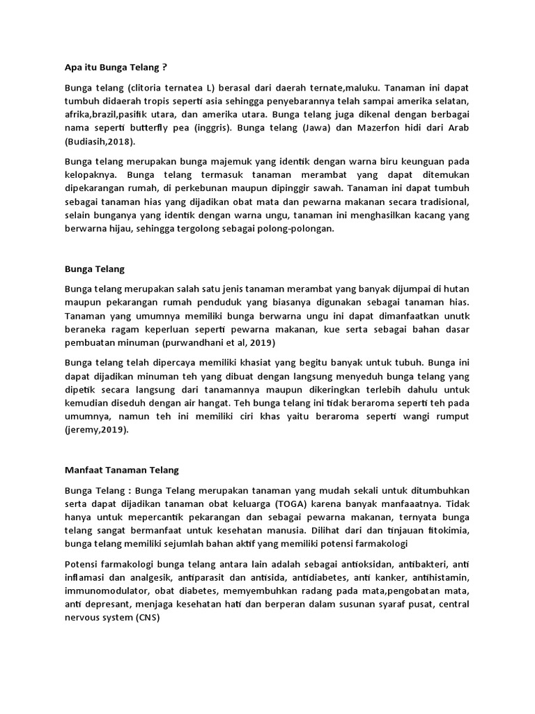 Bunga Telang | PDF
