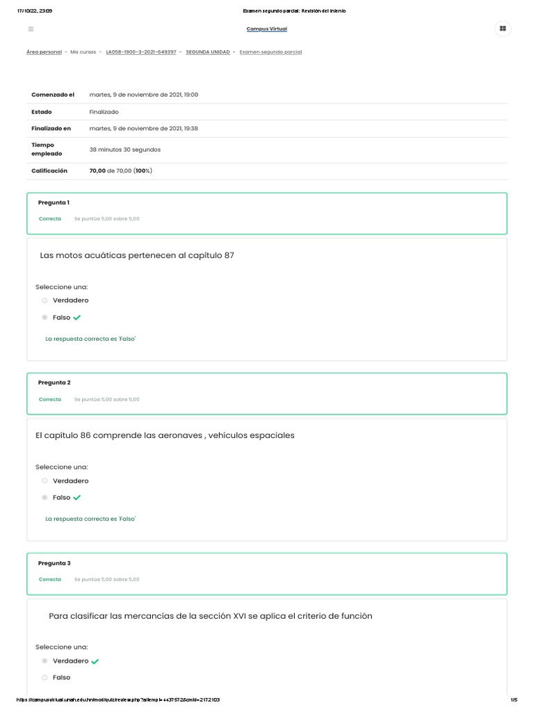 Examen Segundo Parcial - Revisión Del Intento | PDF