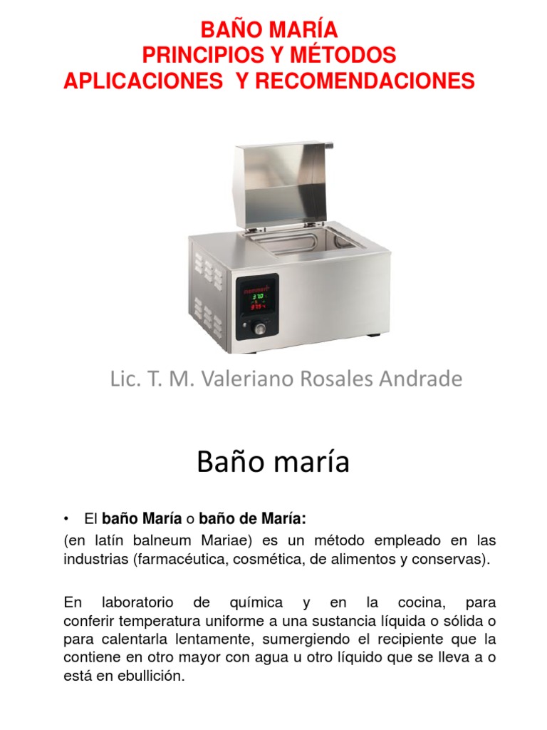 4 2. Bano Maria | PDF | Agua | Líquidos