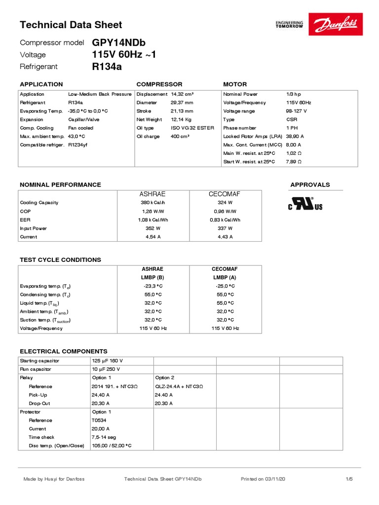 GPY14NDb Data Shet | PDF | Capacitor | Equipment